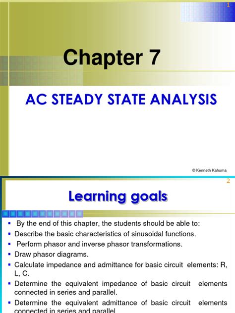 Chapter 7 Ac Steady State Analysis Cruicial Topic Download Free Pdf Electrical Impedance