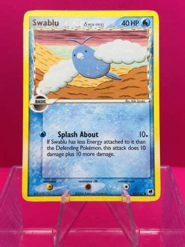 Swablu 65101 Delta Species Ex Dragon Frontiers Common Pokemon