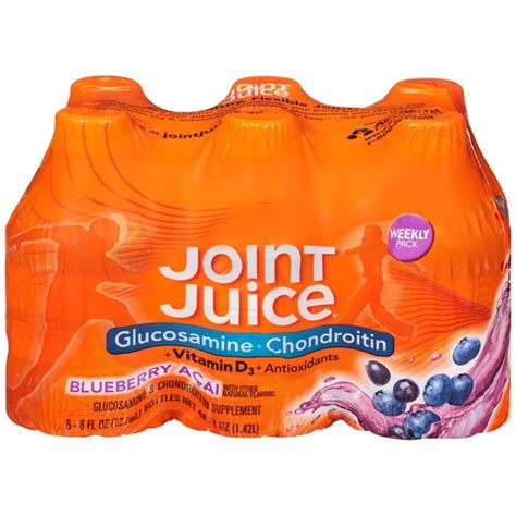 Joint Juice Blueberry Acai Glucosamine And Chondroitin Supplement 8 Fl