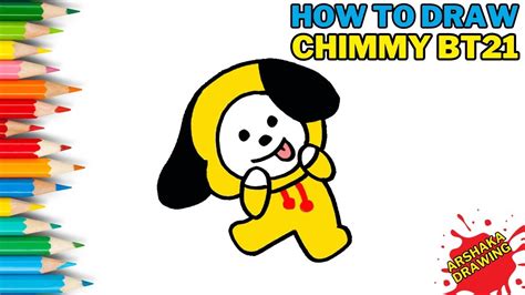 How To Draw Cute Chimmy Form Bt21 Easy Cartoon Drawing Tutorial For Beginners Youtube