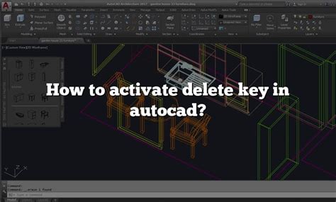 How To Activate Delete Key In Autocad