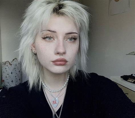 Portraits Piercing Hairstyle Short Hair Styles Portrait Art Hair Aesthetic Hair Cool