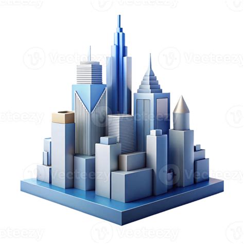 Impressive Iconic Abstract Geometric City Skyline Scalable Minimal Clean Lines With Scalable