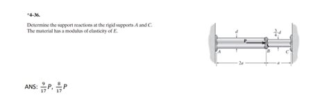 solved 4 36 ﻿solve using force methoddetermine the support