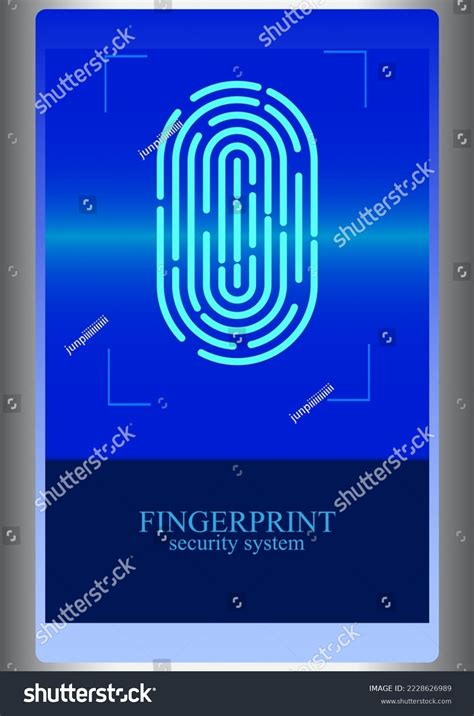 Graphics Design Fingerprint Concept Security Access Stock Vector Royalty Free 2228626989