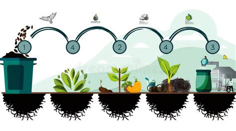 Composting Process Explained In 4 Steps Infographic Design Ecological