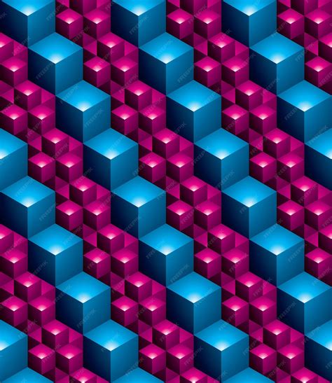 Premium Vector Futuristic Continuous Multicolored Pattern Illusive Motif Abstract Background