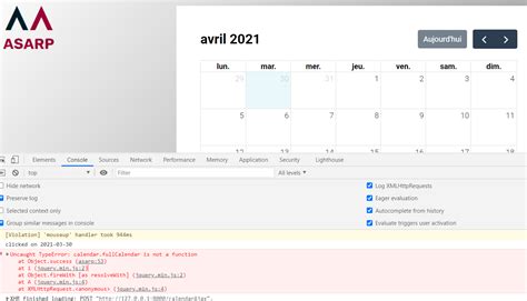 Javascript Fullcalendar Error Uncaught Typeerror Calendarfullcalendar Is Not A Function