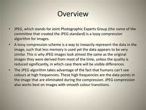 Jpeg Image Compression Pptx