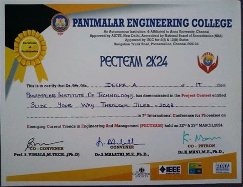 Deepa A On Linkedin Projectexpo Pecteam