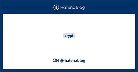 186 Hatenablog
