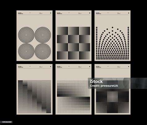 헬베티카 타이포그래피 미학과 기하학적 형태로 만든 스위스 포스터 디자인 그래픽 바우하우스에 대한 스톡 벡터 아트 및 기타 이미지 바우하우스 패턴 기하 도형 Istock