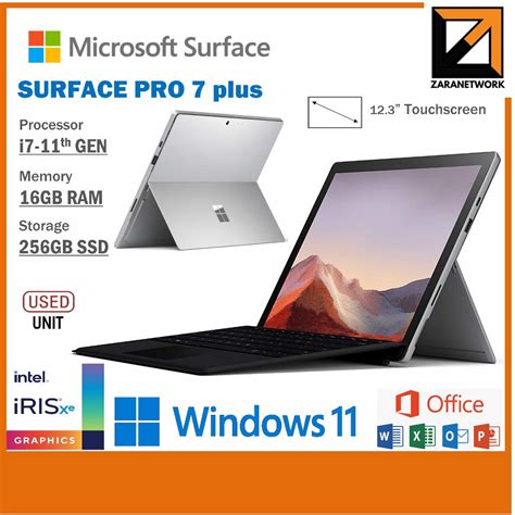 Microsoft Surface Pro 7 Plus Core I7i5 11th Gen 123 Touchscreen