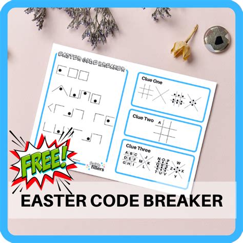Free Easter Code Breaker Printable Faith Fillers
