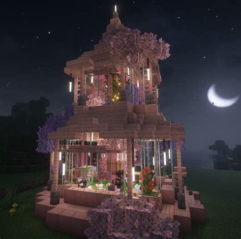 Minecraft Cute Cherry Bee House En 2025 Casas Minecraft Fáciles