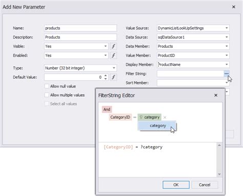 Cascading Report Parameters Net Reporting Tools Devexpress Documentation