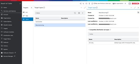 Manage Target Types Bosch Iot Rollouts Documentation