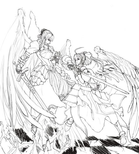Artoria Pendragon Saber Alter And Saber Lily Fate And 2 More Drawn