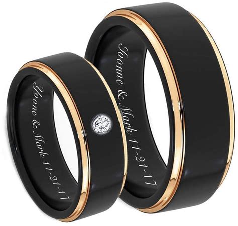 Etsy Engraved Promise Rings Personalized Ring Engraved Wedding Ring
