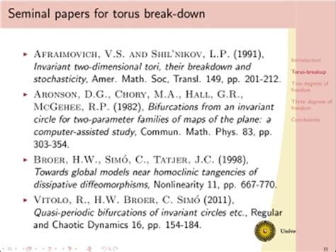 Torus Bifurcations And Chaos Bodossaki Lectures On Demand