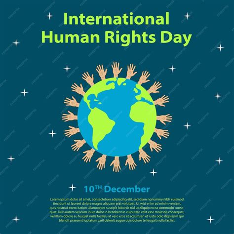 Premium Vector International Human Rights Day Illustration