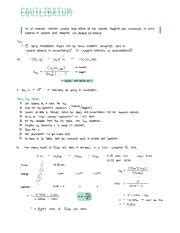 Equilibrium Notes Pdf Course Hero