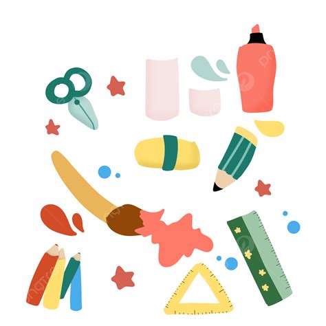 컬러 귀여운 일러스트 편지지 낙서 삽화 학교 문방구 컬러 큐 트 낙서 낙서 Png 일러스트 및 Psd 이미지 무료 다운로드 Pngtree