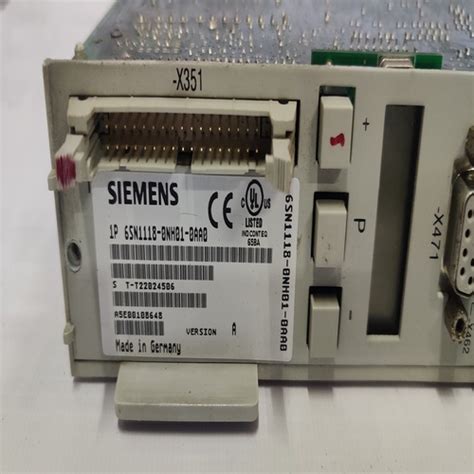 Siemens 6sn1118 0nh01 0aa0 Universal Hr 2 Axis Closed Loop Control Increment Encoder Sin Cos