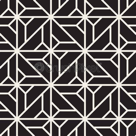 Vector Seamless Geometric Pattern Simple Abstract Lines Lattice Repeating Zigzag Stock Vector