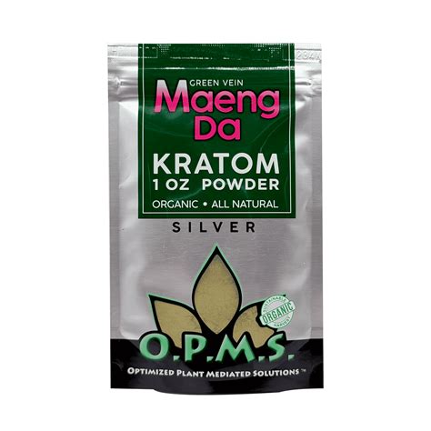 Opms Kratom Powder Bag Green Maeng Da 1oz Harvard Distributing