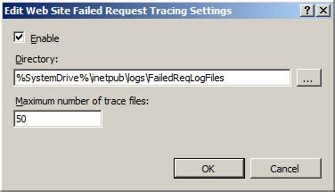 Los Mislukte Verzoeken Op Met Behulp Van Tracering In IIS 7 Internet