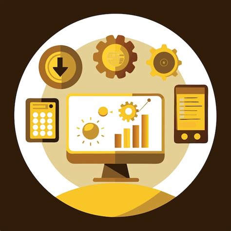 Premium Vector Technology Concept Flat Vector Style Illustration
