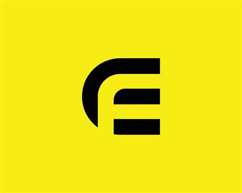 Ef Fe Logo Design Vector Template 13699728 Vector Art At Vecteezy