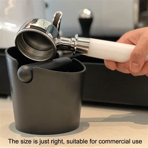 커피 노킹 찌꺼기 양동이 폐기물 찌꺼기 분지 찌꺼기 상자 스타일 색상 B 모델검정