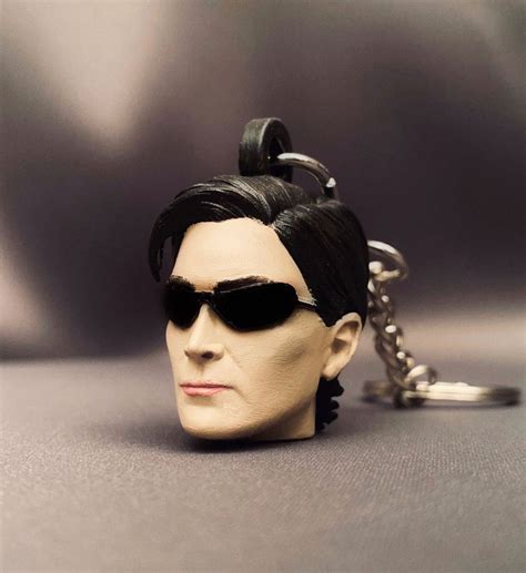 Trinity Keychain The Legendary Matrix Character Carrie Anne Moss