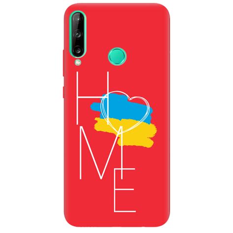 【Чехол для Huawei P40 Lite e ярко-красный матовый soft touch Дім ...