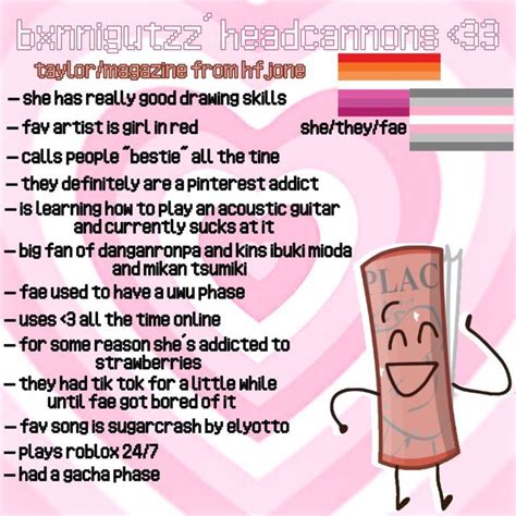 Taylor My Gf Headcannons