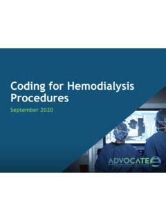 Coding For Hemodialysis Procedures Coding For Hemodialysis Procedures Pdf PDF PRO