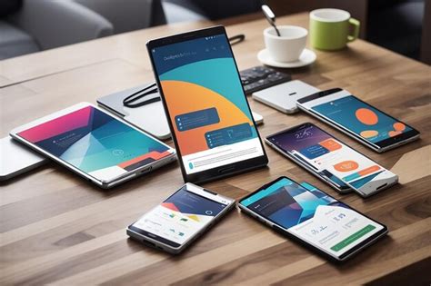 premium ai image a set of mockups featuring different android devices with various screen
