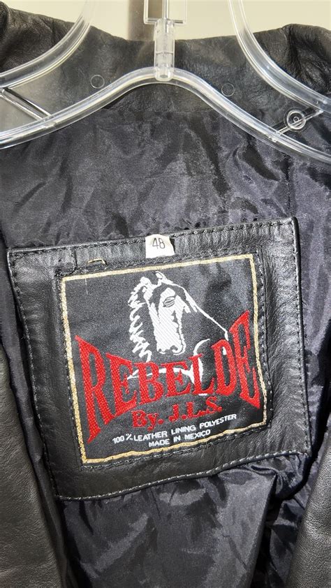 Vintage Rebelde By Jls Leather Fringe Western Jacket Mens 48