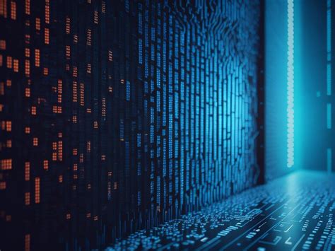 Premium Photo Binary Code Background