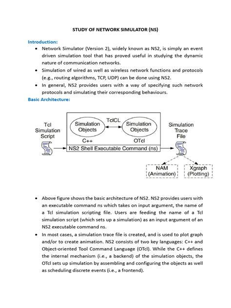 Introduction To Ns2 Pdf Transmission Control Protocol Scripting Language