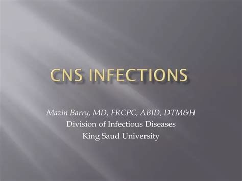 Ppt Cns Infections Powerpoint Presentation Free Download Id4051459