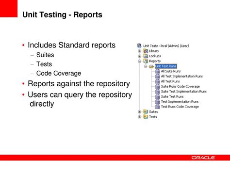 Ppt Oracle Sql Developer Unit Testing Tuning And Other Advanced Features Powerpoint