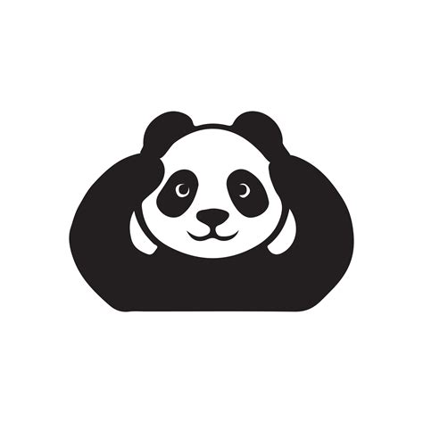 Cute Panda Silhouette Illustration Image 47804292 Vector Art At Vecteezy