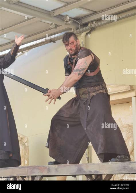 Piraeus Greece May 19 2025 Actors Perform The Classical Greek