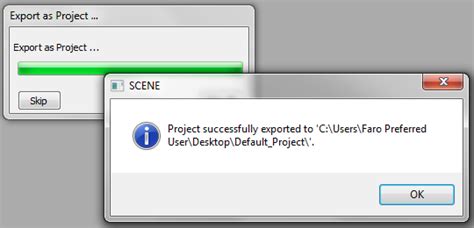 Export A Project Lsproj File In Scene Faro® Knowledge Base