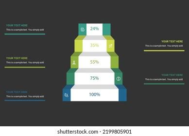 World Map Pie Chart Data Visualization Stock Vector Royalty Free