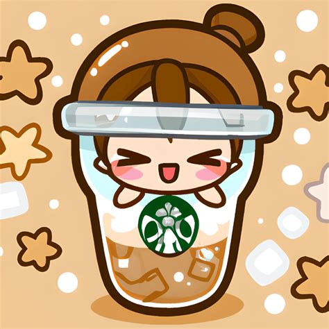 Chibi Ice Coffee Starbucks · Creative Fabrica