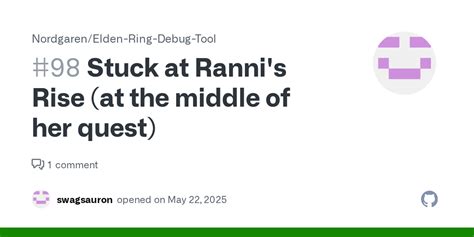 Stuck At Ranni S Rise At The Middle Of Her Quest Issue Nordgaren Elden Ring Debug Tool